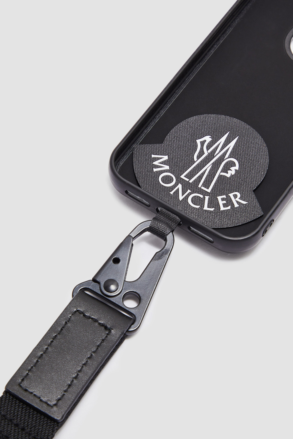 Black Nakoa Leather Phone Case - for Moncler | Moncler SG
