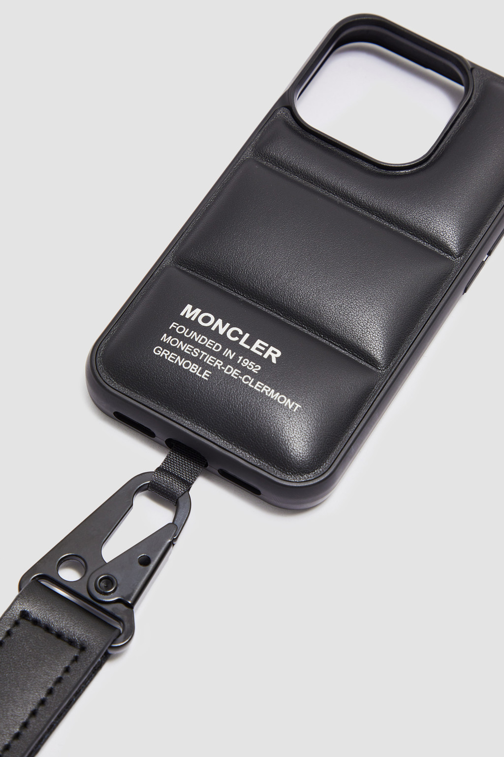 Black Nakoa Leather Phone Case - for Moncler | Moncler SG