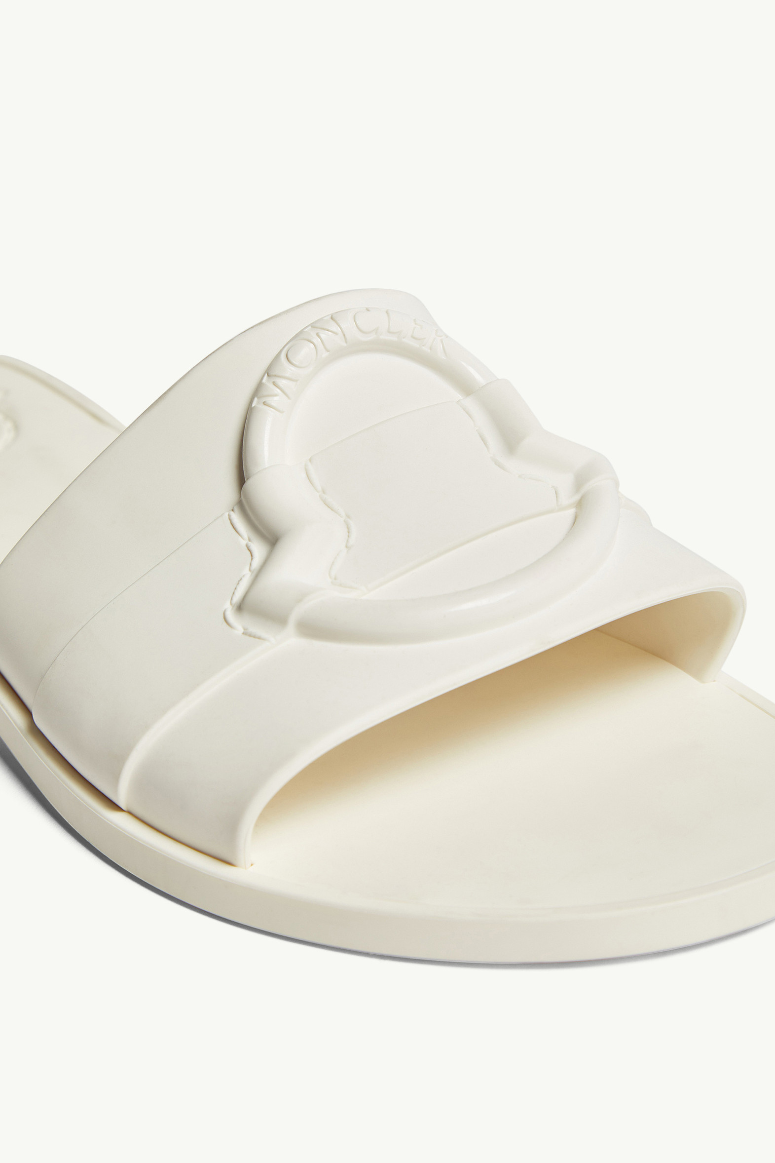 White Mon Slides - Sandals & Sliders for Women | Moncler US