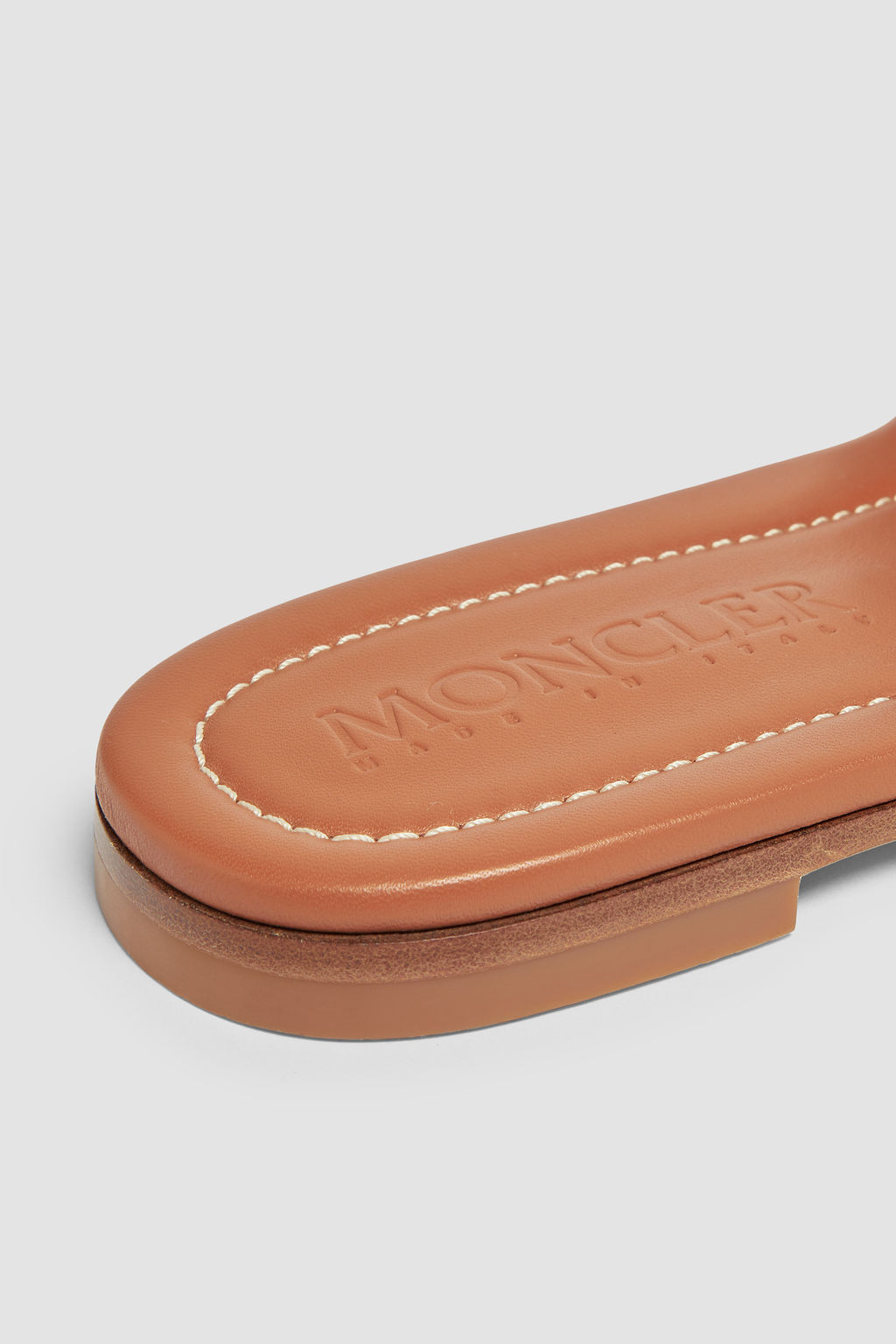 Light Blue & Brown Bell Denim & Leather Sliders - Sandals & Sliders for ...