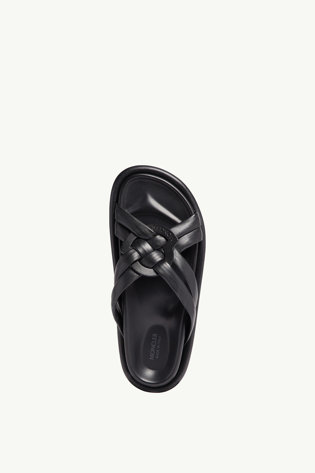 Sandales en cuir Bell Soft Noir - Sandales et Mules Femme | Moncler FR