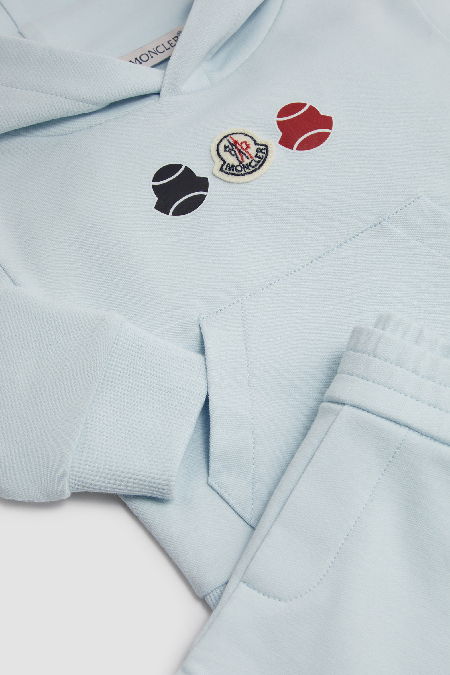 Light Blue Tennis Logo Tracksuit - Clothing for Children | Moncler LT