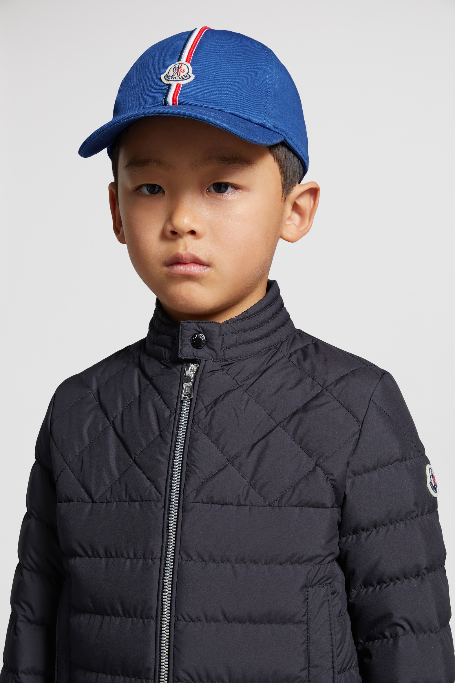 Sky Blue Tricolour Trim Baseball Cap - Accessories & Shoes for Children ...