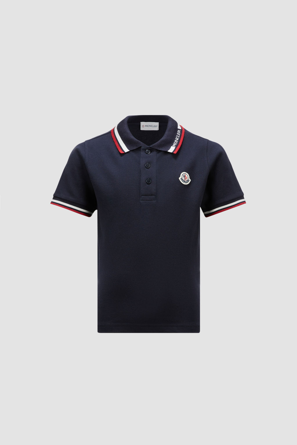 Night Blue Tricolour Trim Polo Shirt - Polos & T-shirts for Children ...