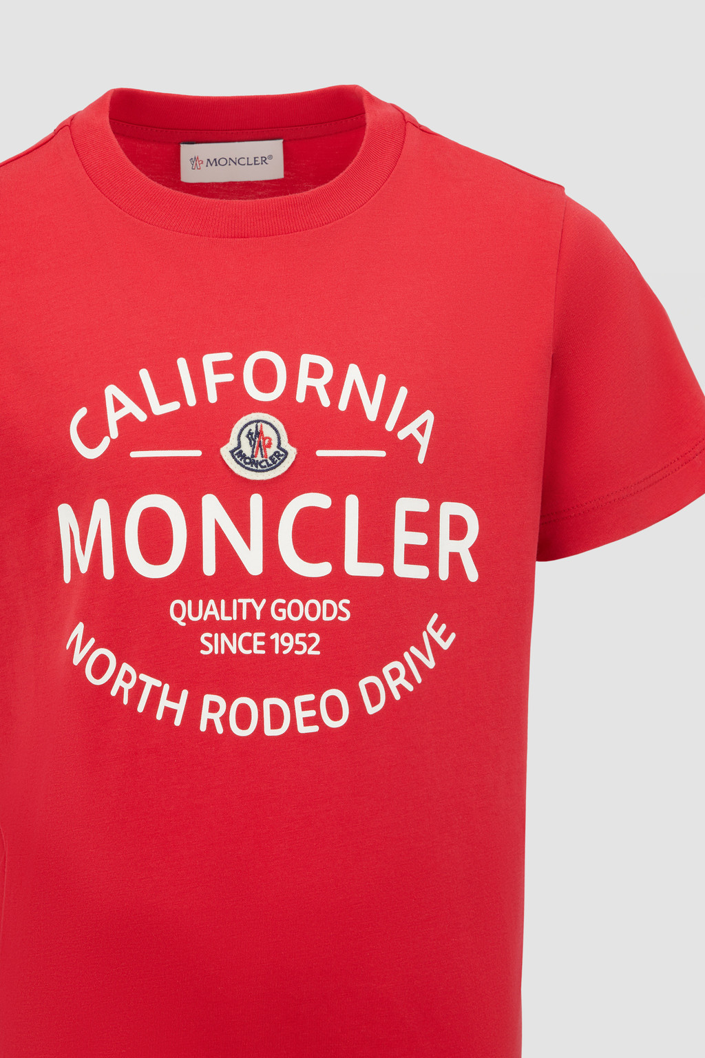 Red Logo Motif T-Shirt - Polos & T-shirts for Children | Moncler CH