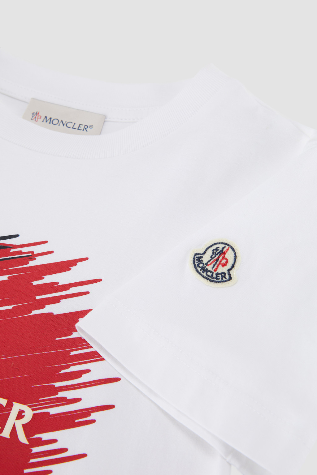Optical White Logo Motif T-Shirt - Polos & T-shirts for Children ...