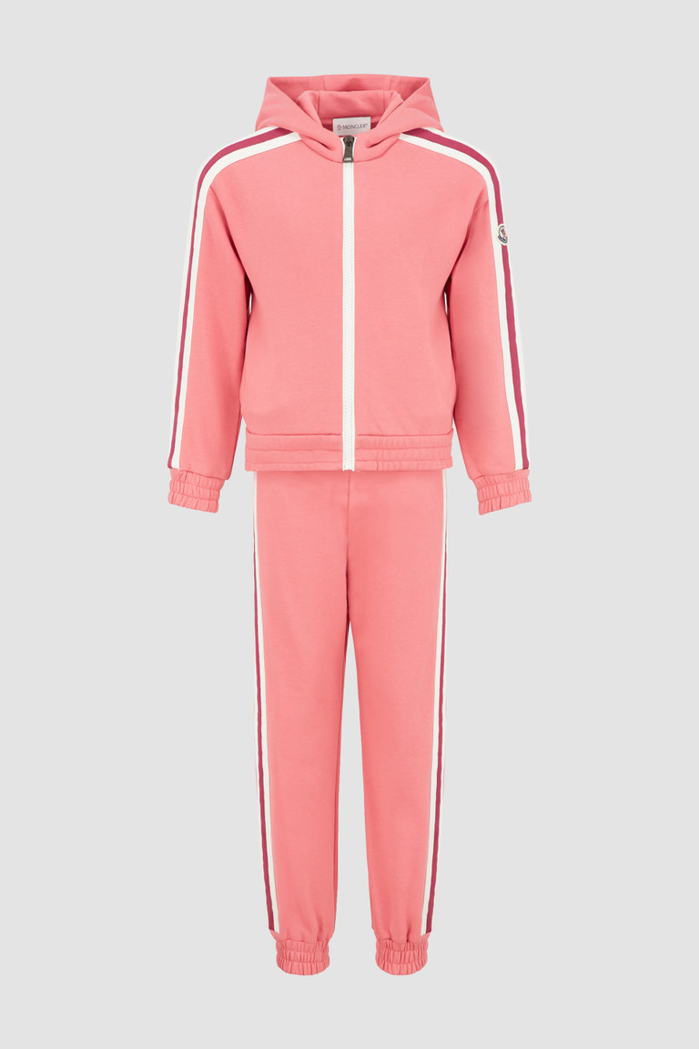 Pink Bicolour Trim Tracksuit - Trousers & Tracksuits for Children ...