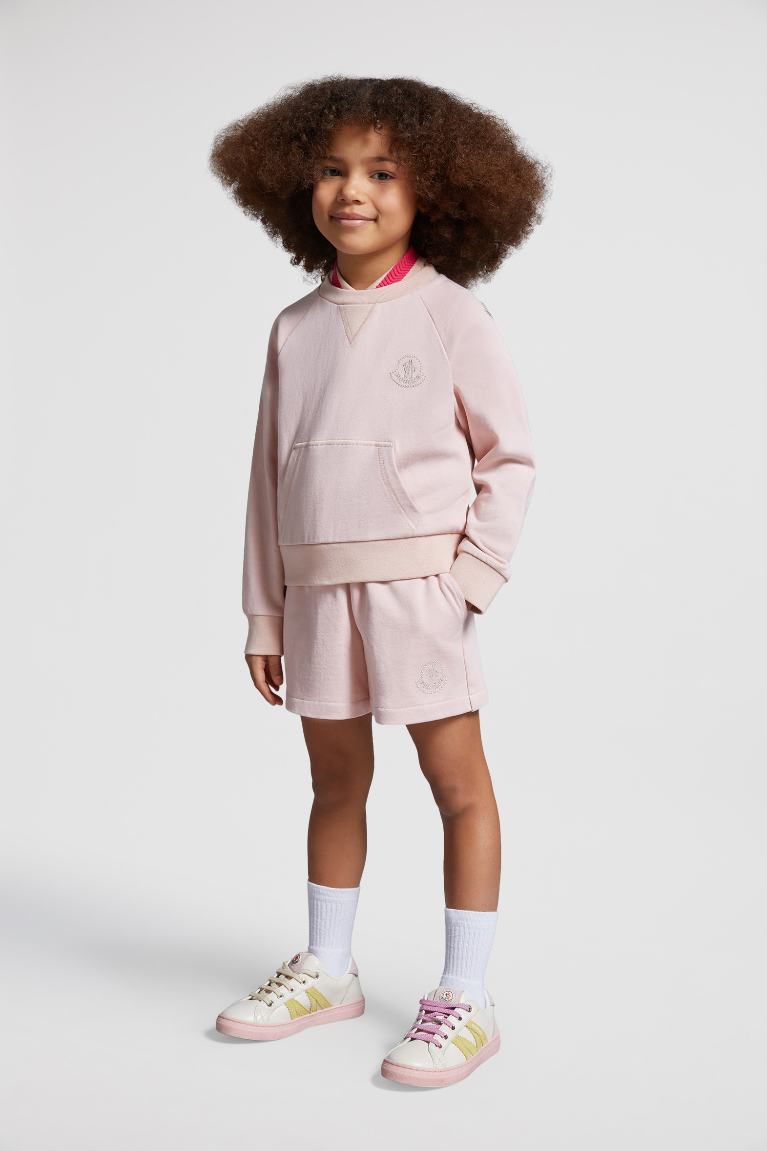 Pink Embroidered Logo Tracksuit - Trousers & Tracksuits for Children ...