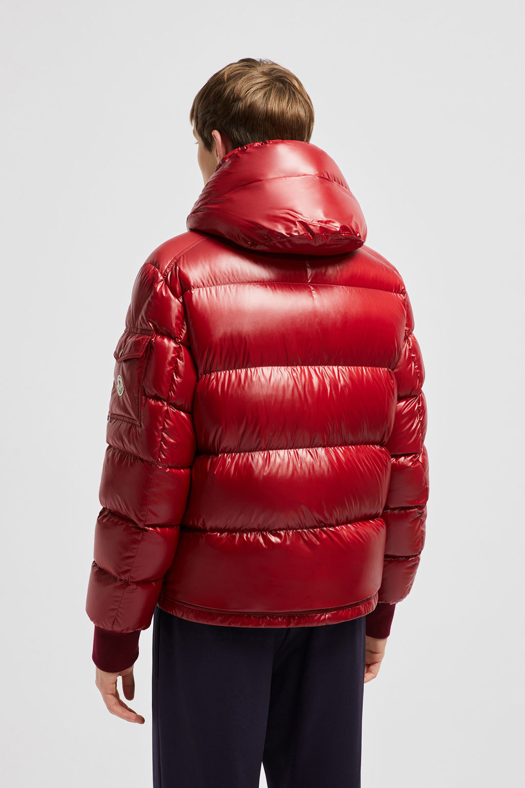 Dark Red Maljasset Short Down Jacket - Short Down Jackets for Men ...