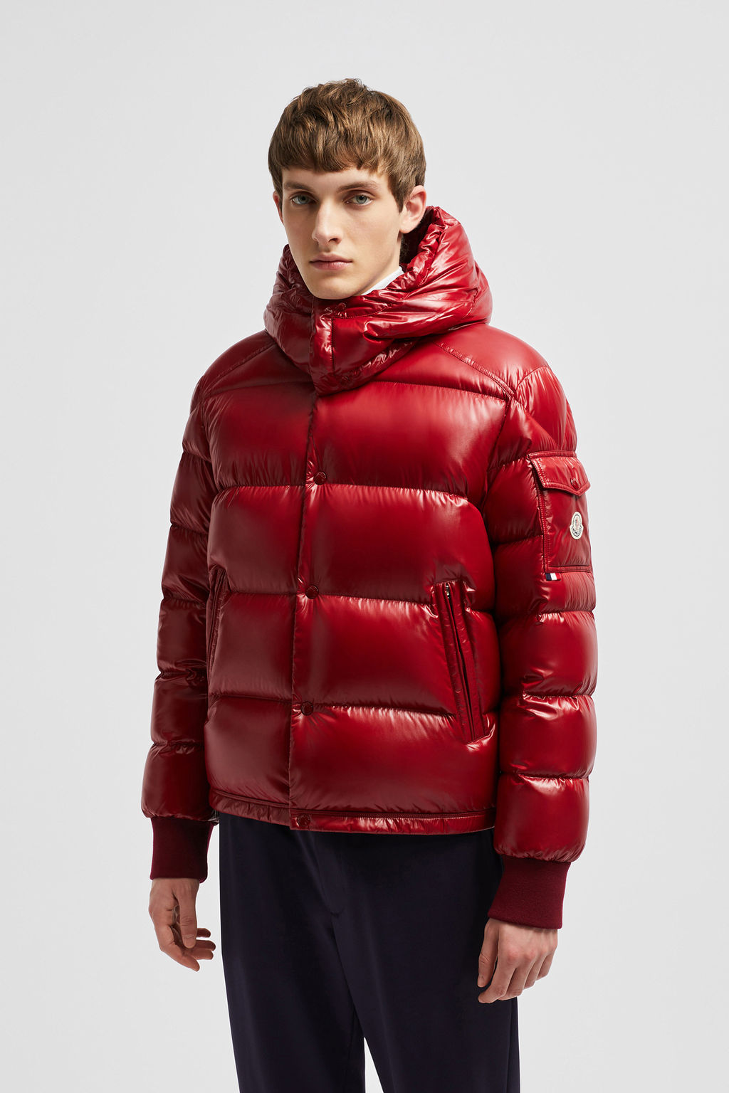 Dark Red Maljasset Short Down Jacket - Short Down Jackets for Men ...