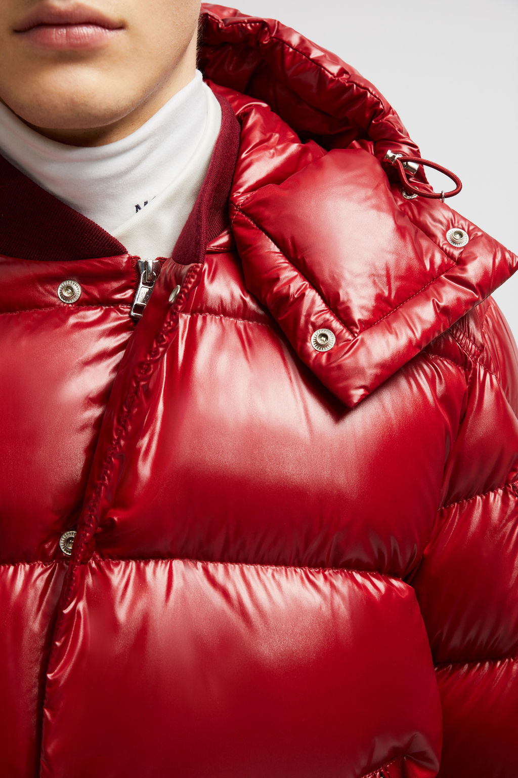 Dark Red Maljasset Short Down Jacket - Short Down Jackets for Men ...