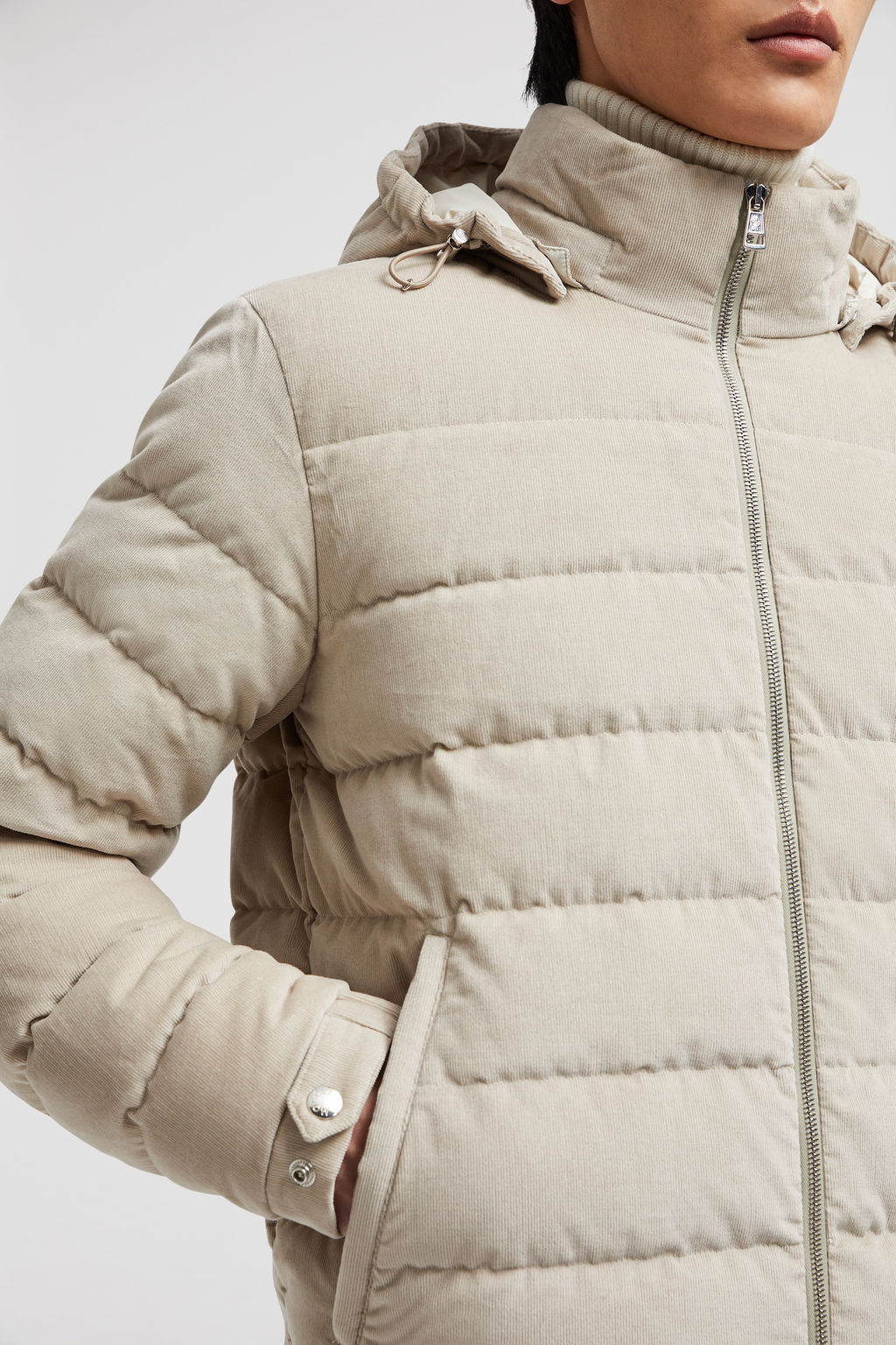 Light Beige Chionea Short Down Jacket - Short Down Jackets for Men ...