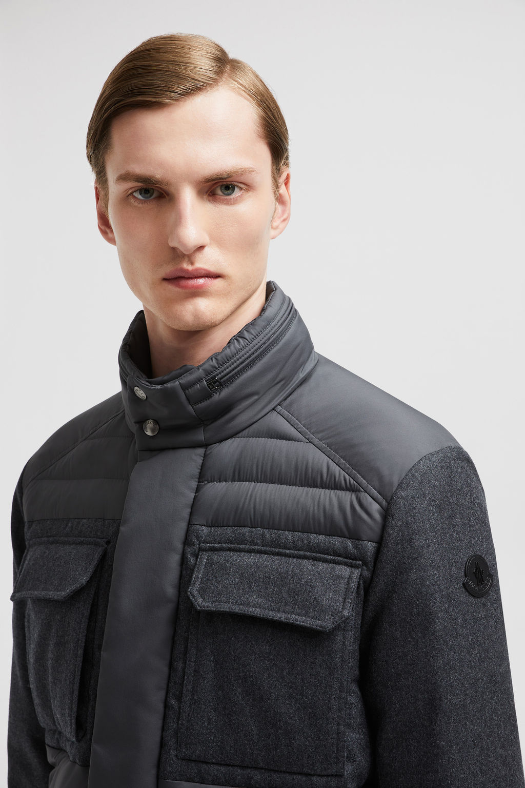 Dark Gray Vallanta Short Down Jacket - Short Down Jackets for Men ...