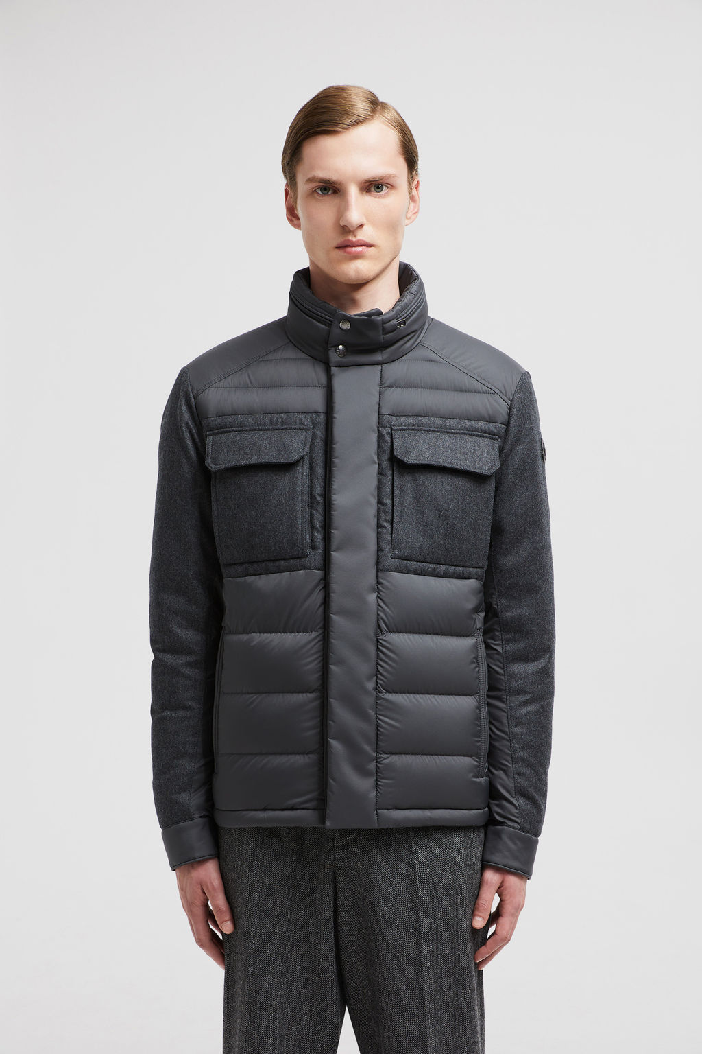 Dark Gray Vallanta Short Down Jacket - Short Down Jackets for Men ...