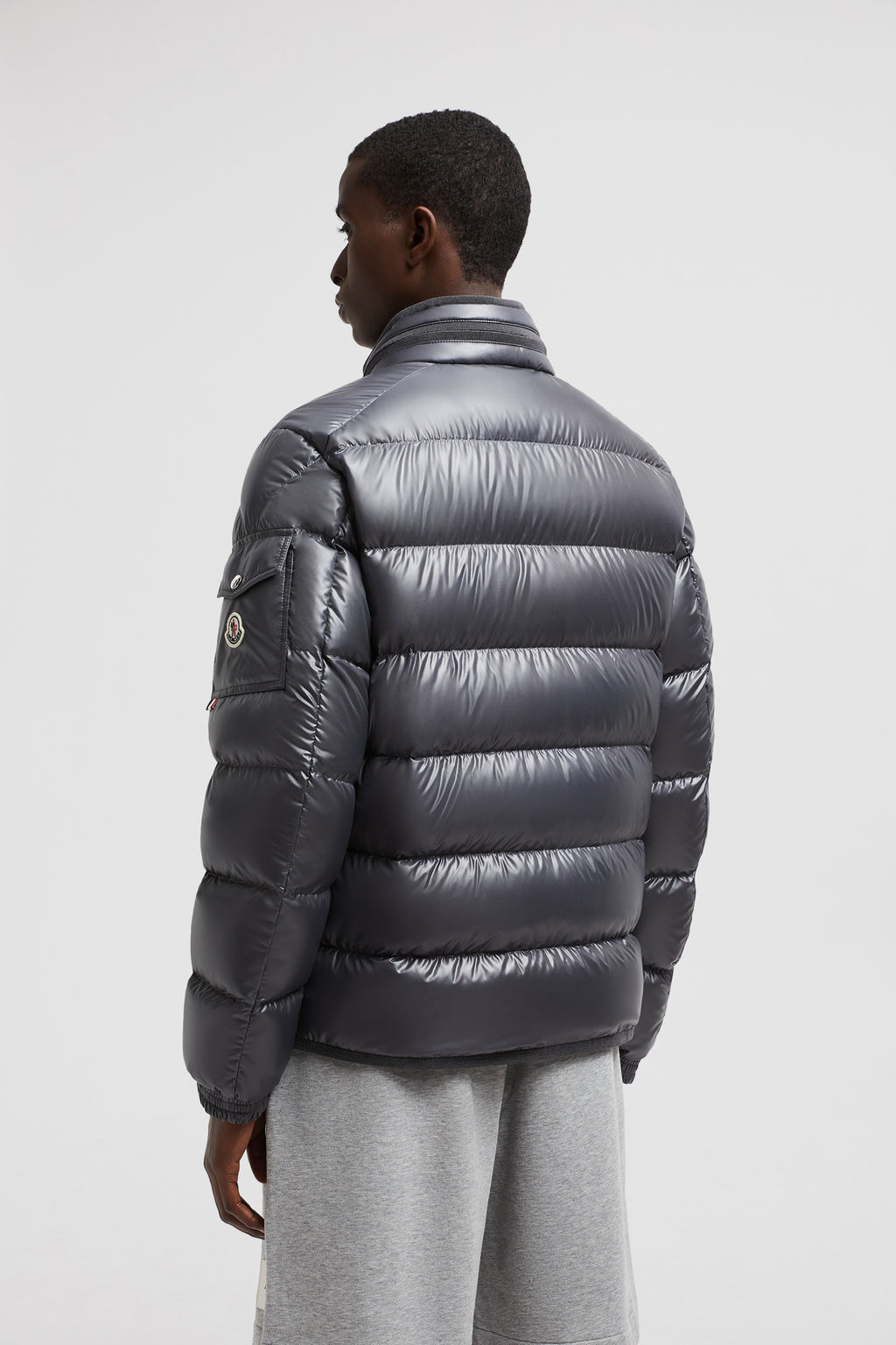 Dark Gray Gourette Short Down Jacket - Short Down Jackets for Men ...