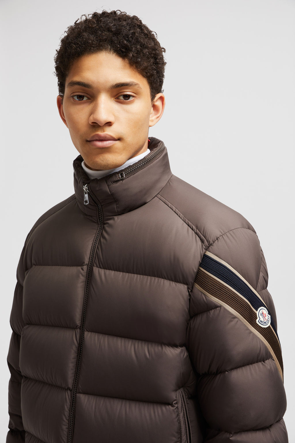 Dark Brown Solayan Short Down Jacket - Short Down Jackets for Men ...