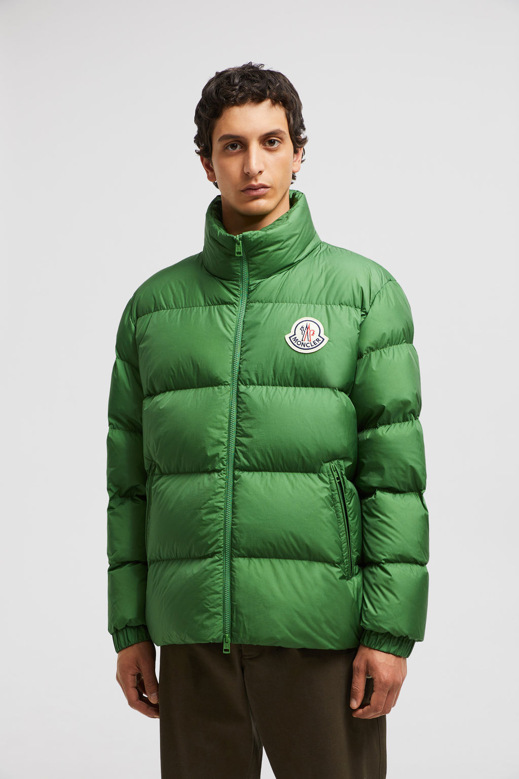 Green Citala Short Down Jacket - Short Down Jackets for Men | Moncler SG