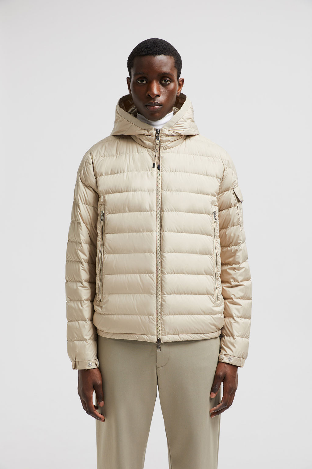 Beige Fornas Short Down Jacket - Short Down Jackets for Men | Moncler GR
