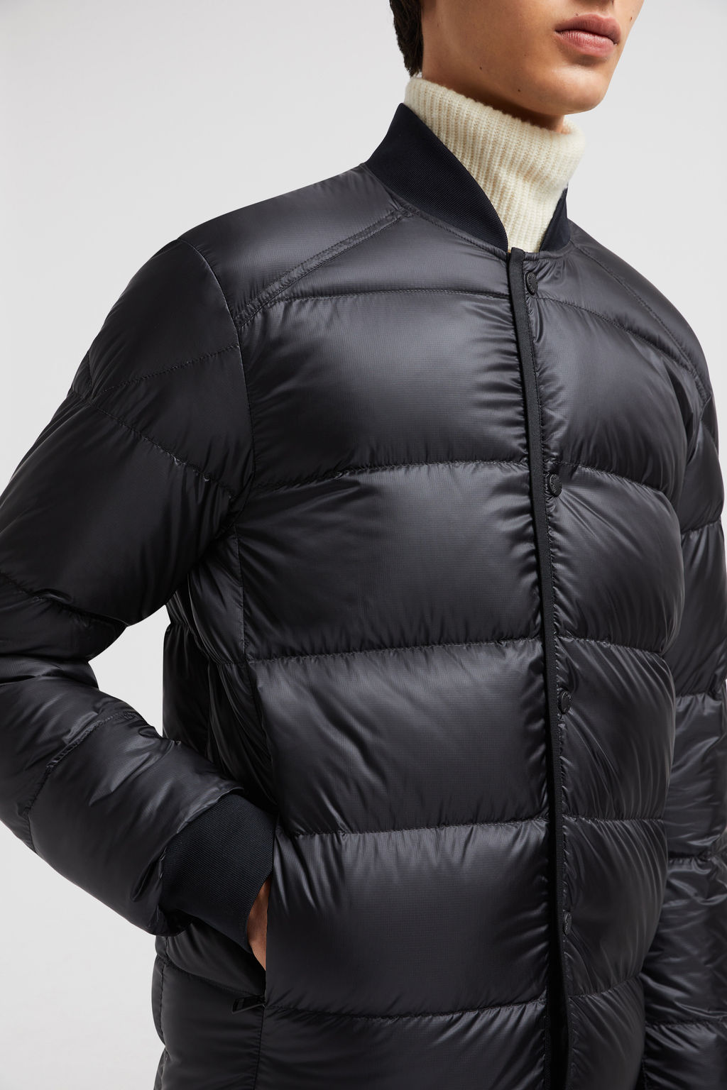 Black Bazena Short Down Jacket - Short Down Jackets for Men | Moncler GB
