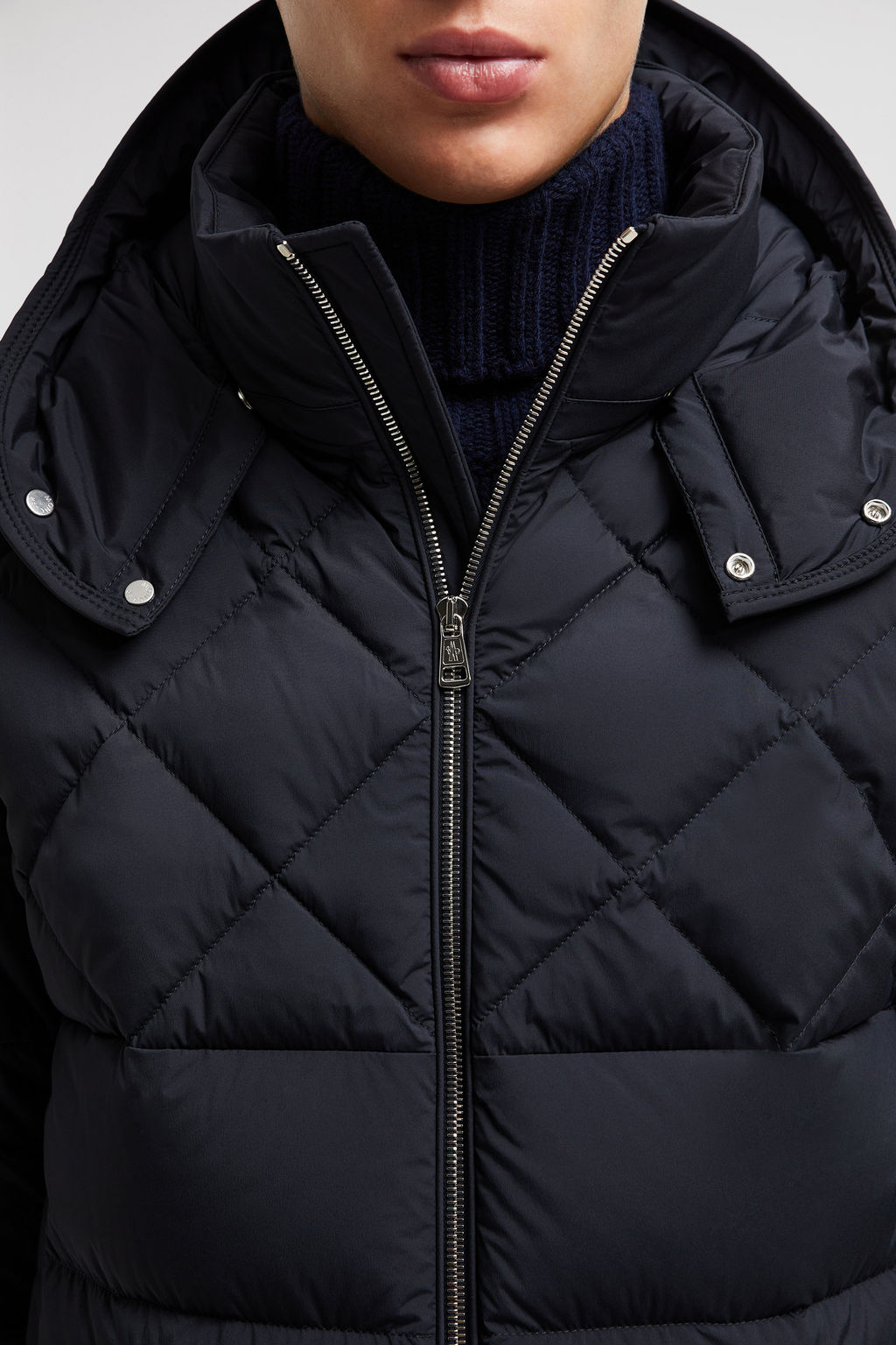 Navy Blue Cecaud Short Down Jacket - Short Down Jackets for Men ...