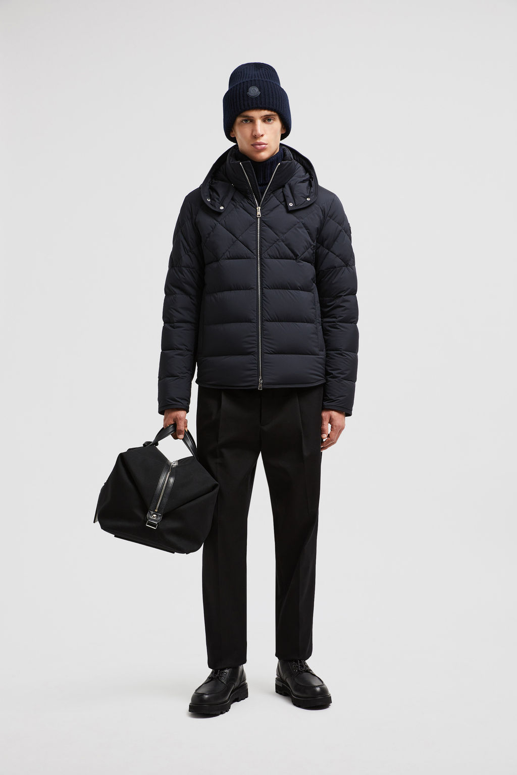 Navy Blue Cecaud Short Down Jacket - Short Down Jackets for Men ...