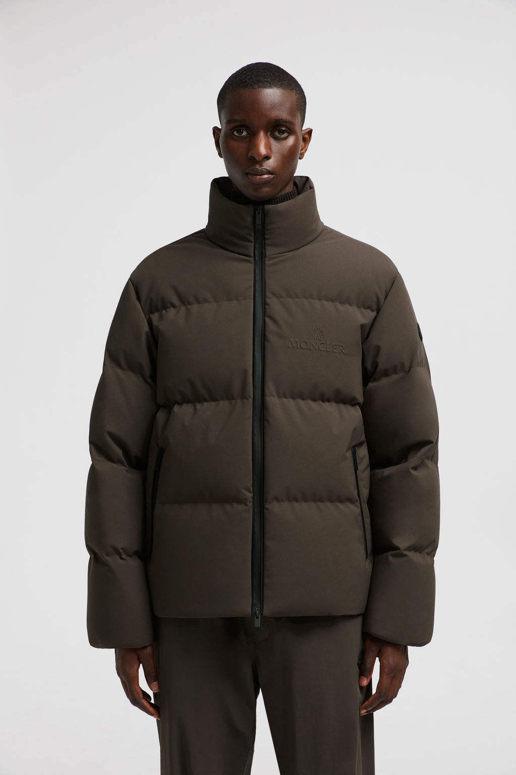 Dark Brown Misonet Short Down Jacket - Short Down Jackets for Men ...
