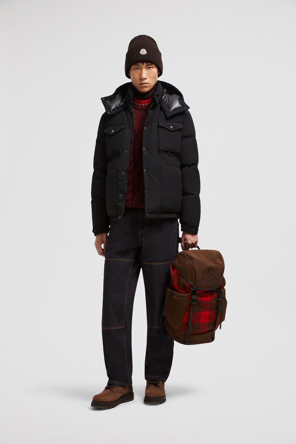 Fornas kurze Daunenjacke Schwarz - Kurze Daunenjacken für Herren ...