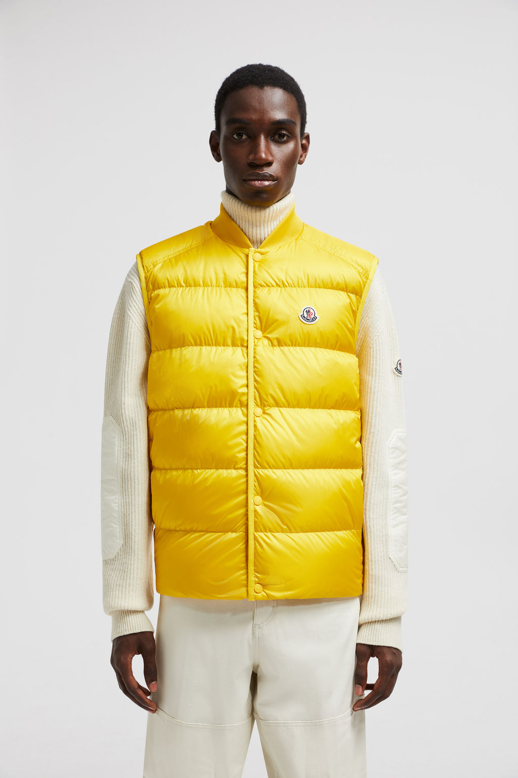 Yellow Serot Down Gilet - Vests for Men | Moncler NL