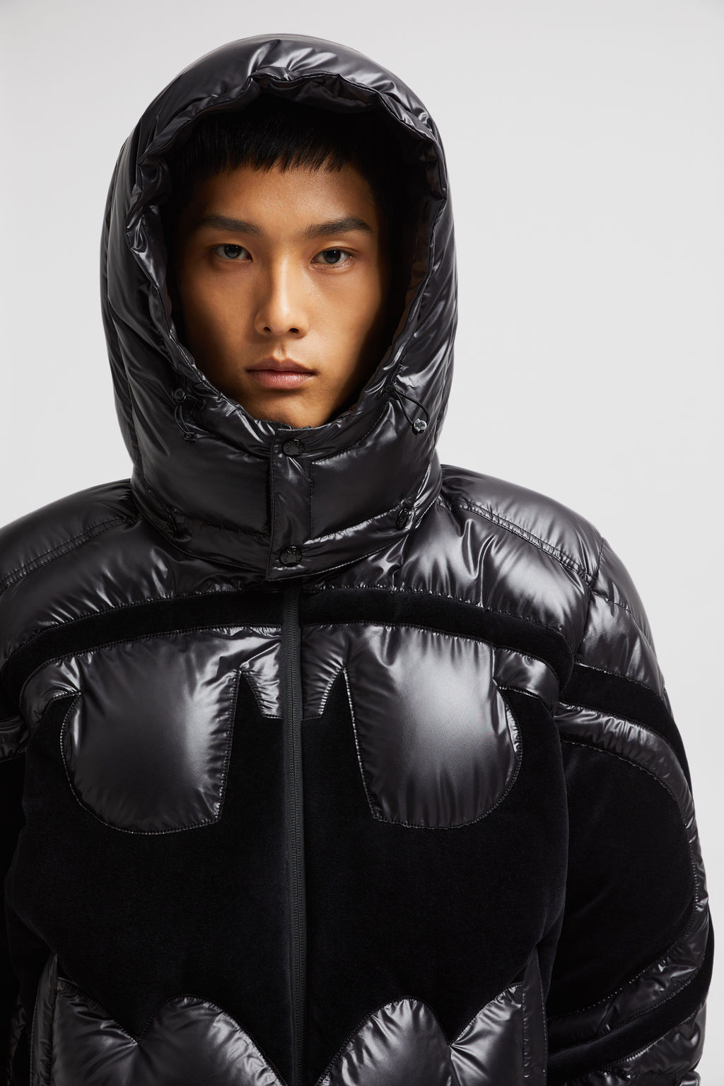 Black Solander Batman Down Jacket - Short Down Jackets for Men | Moncler HK