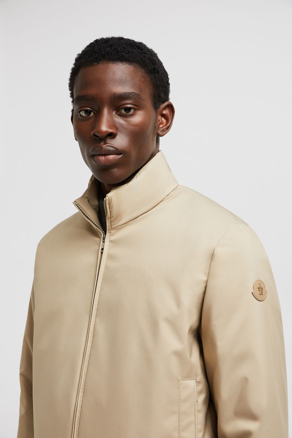 Beige Luserna Short Down Jacket - Short Down Jackets for Men | Moncler FR
