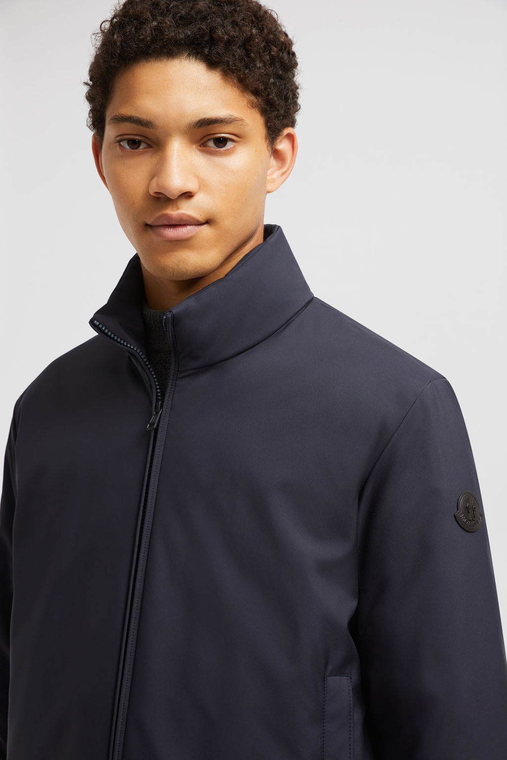 Navy Blue Luserna Short Down Jacket - Short Down Jackets for Men ...