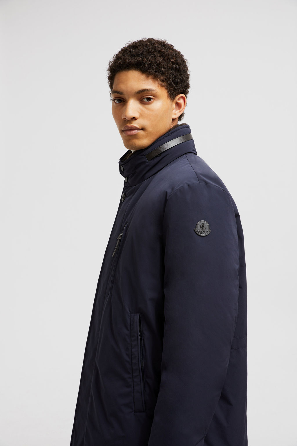 Night Blue Quentin Hooded Parka Jacket - Short Down Jackets for Men ...