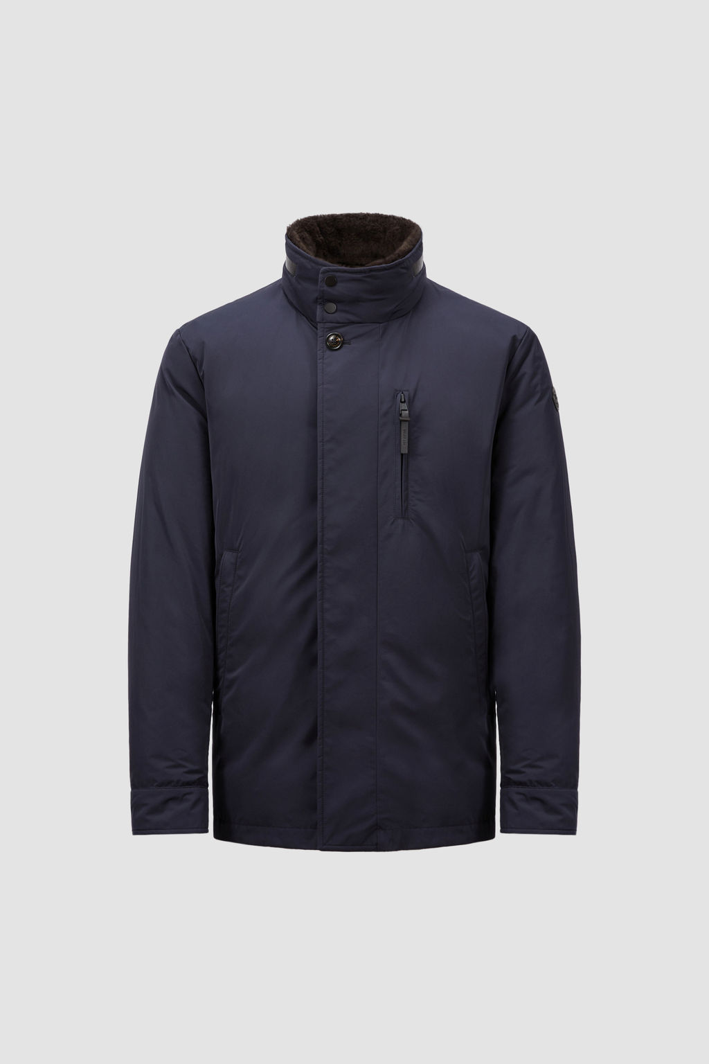 Night Blue Quentin Hooded Parka Jacket - Short Down Jackets for Men ...
