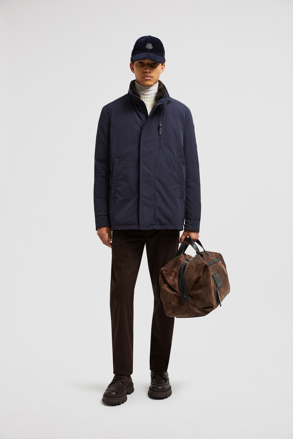 Night Blue Quentin Hooded Parka Jacket - Short Down Jackets for Men ...