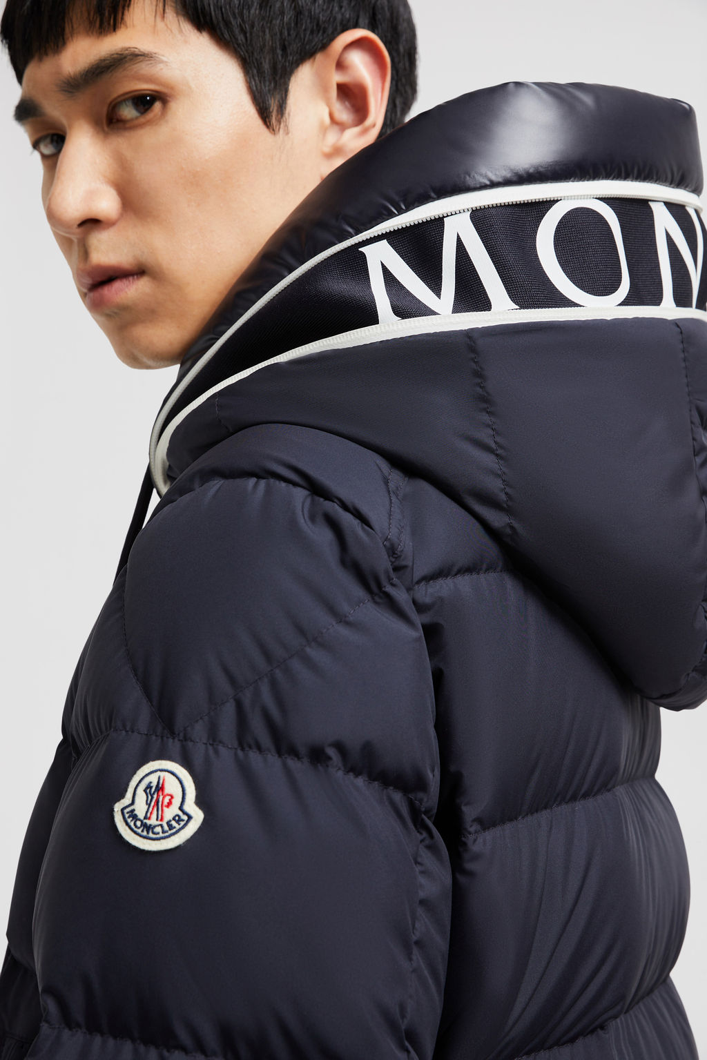 Navy Blue Cardere Short Down Jacket - Short Down Jackets for Men ...