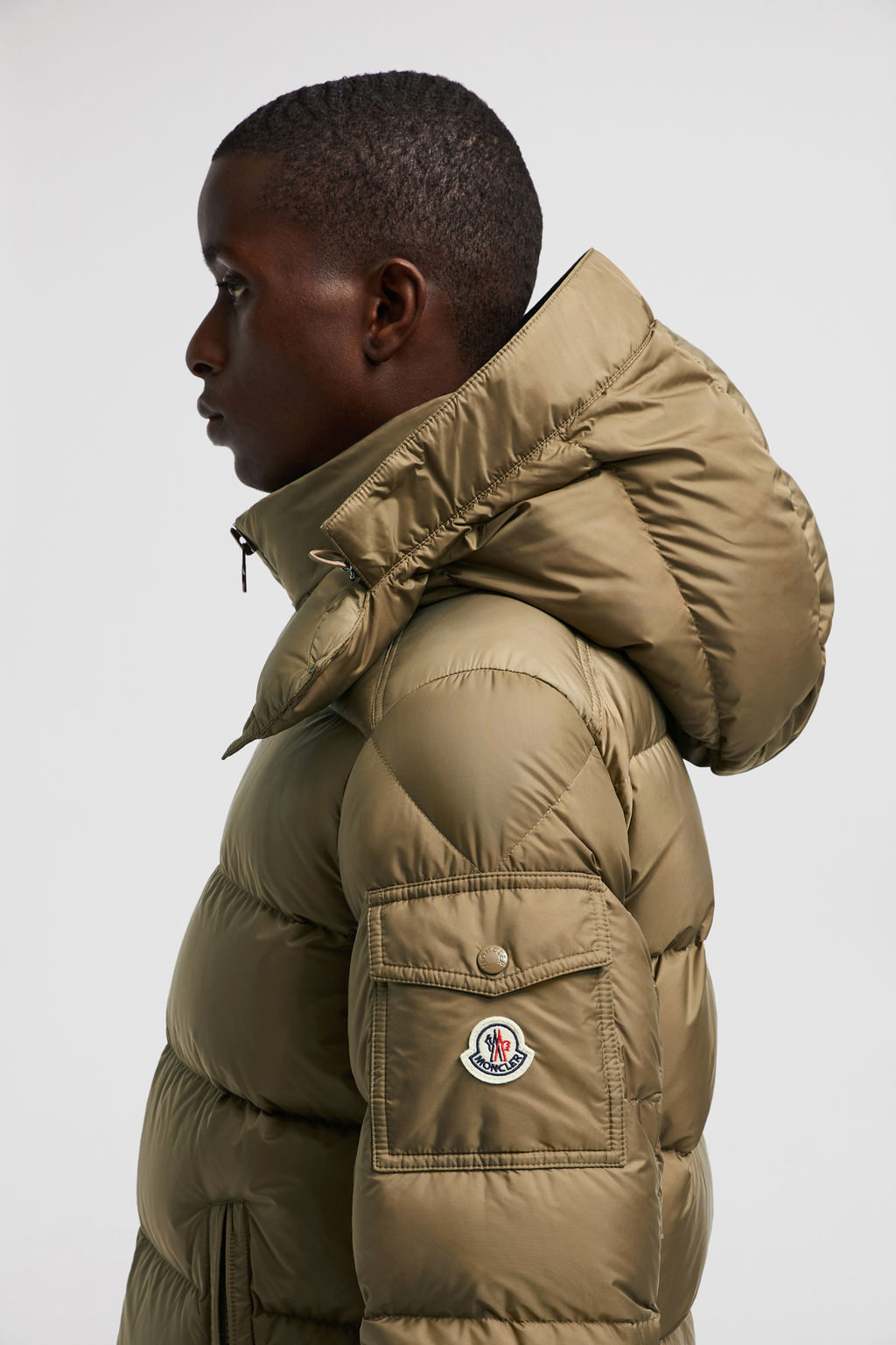 Light Brown Mayaf Short Down Jacket - Short Down Jackets for Men | Moncler DK