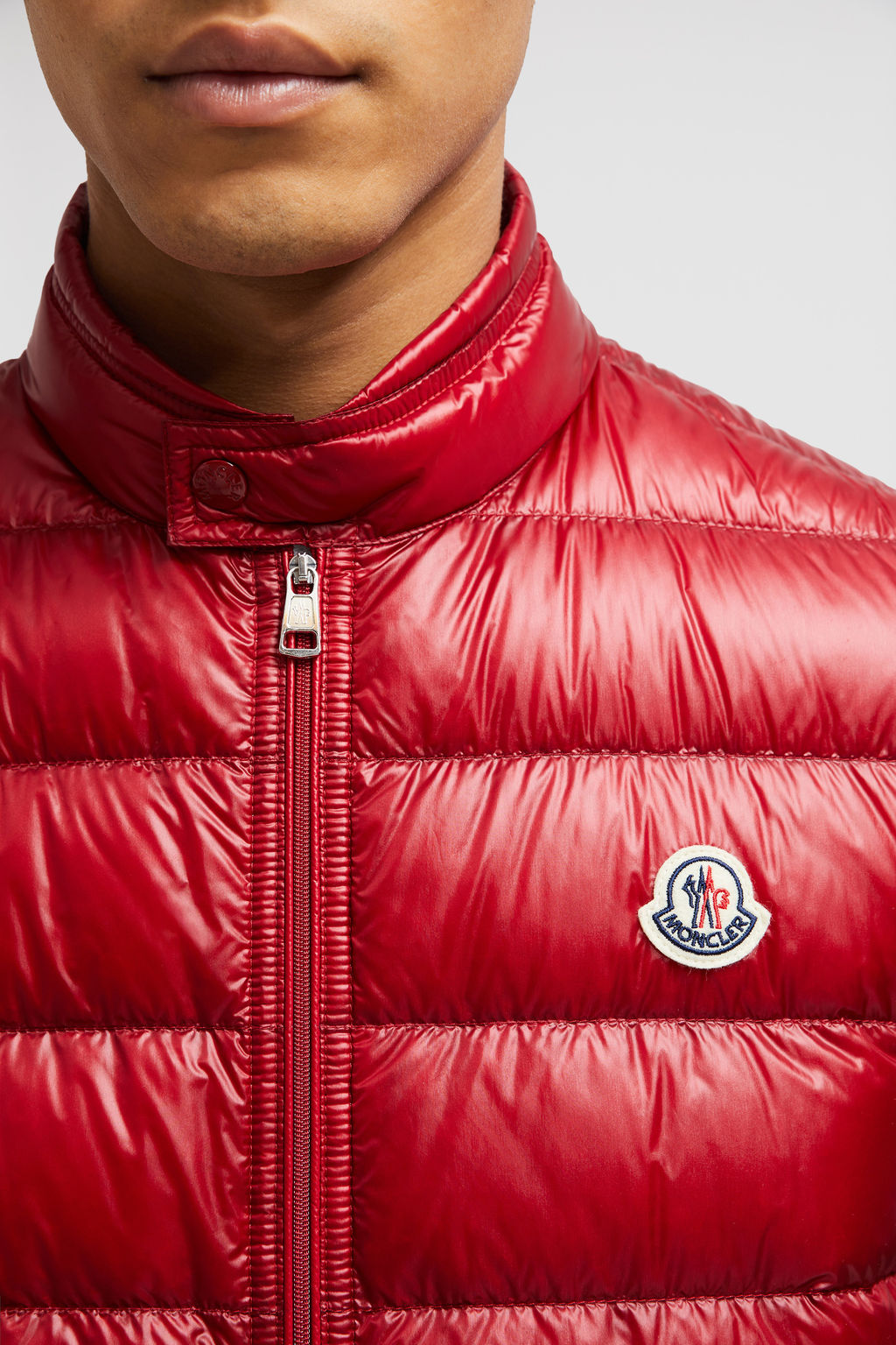 Red Gui Down Gilet - Vests for Men | Moncler NO