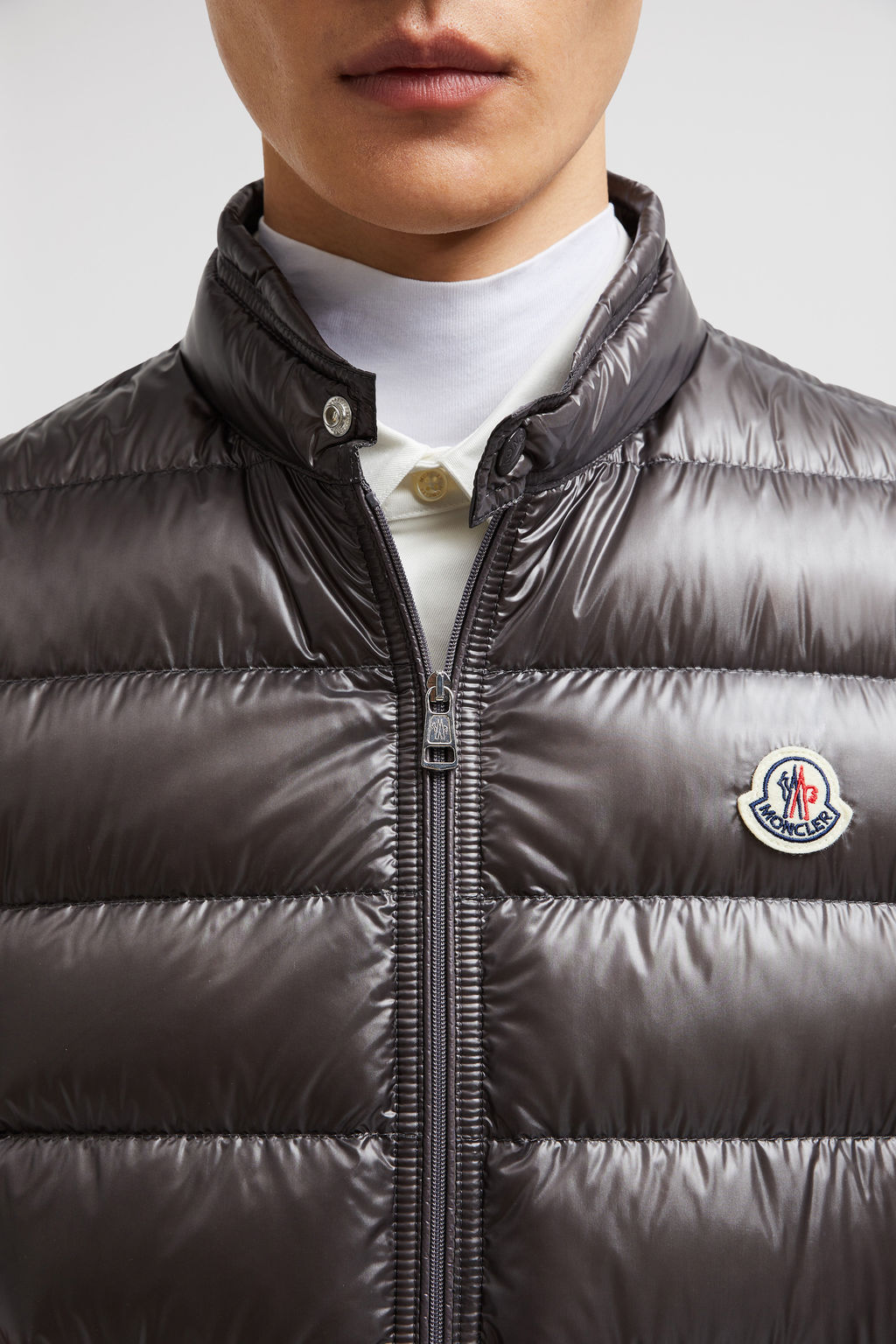 Dark Gray Gui Down Gilet - Vests for Men | Moncler HK
