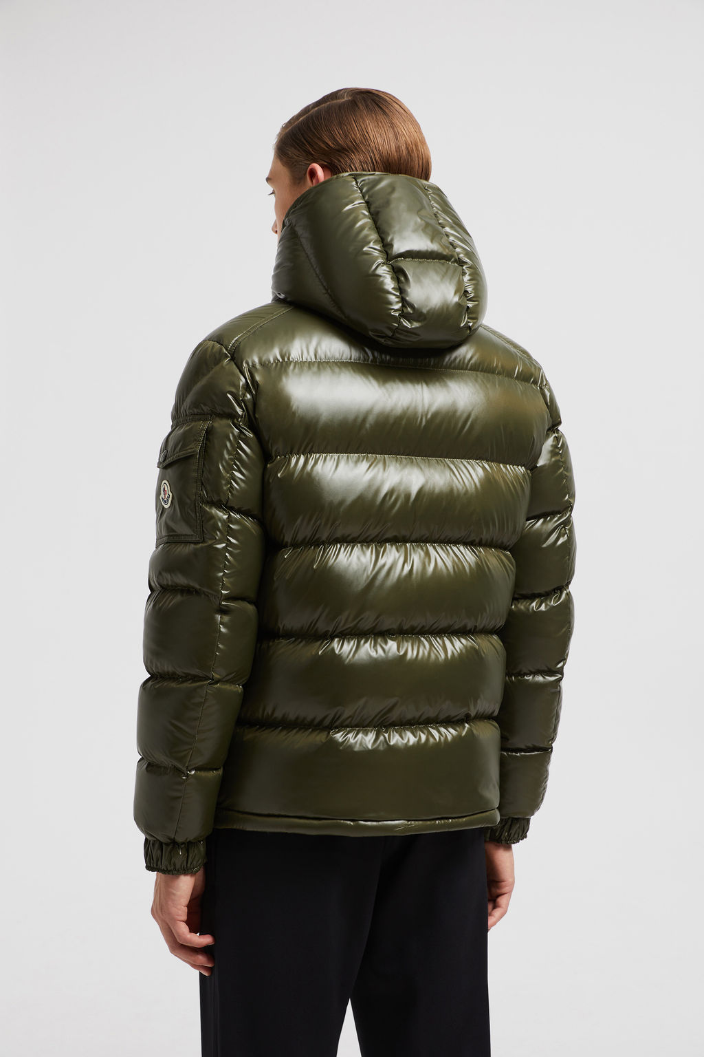 Olive Green Moncler Maya Short Down Jacket - Short Down Jackets for Men ...