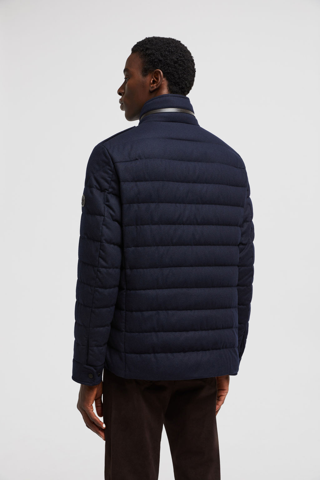 Royal Blue Munt Cashmere Down Jacket - Short Down Jackets for Men ...