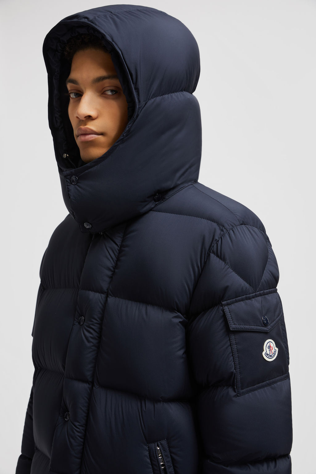 Night Blue Hanoverian Long Down Jacket - Long Down Jackets for Men ...
