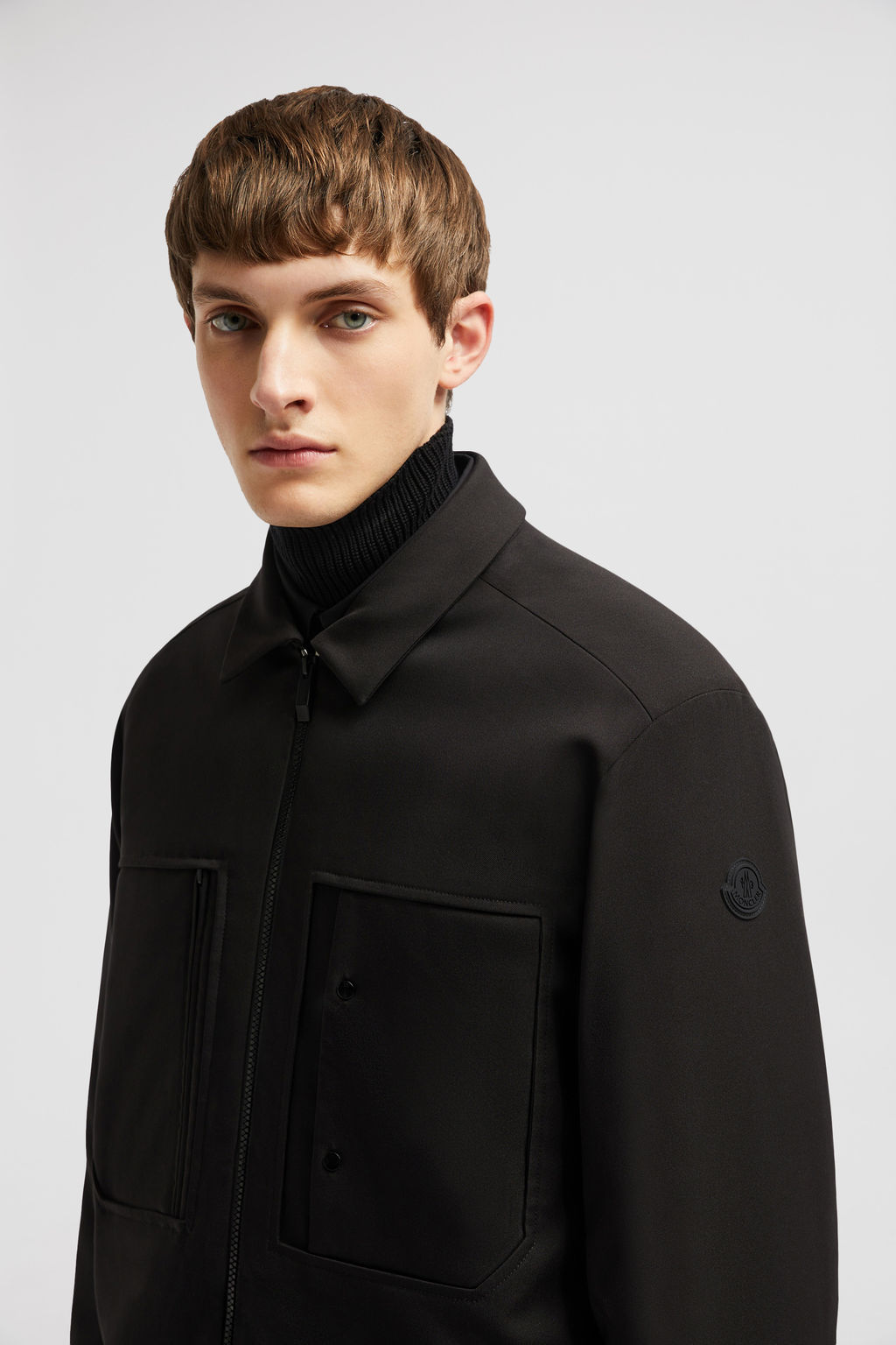 Black Balaitous Down Shirt Jacket - Short Down Jackets for Men | Moncler DE