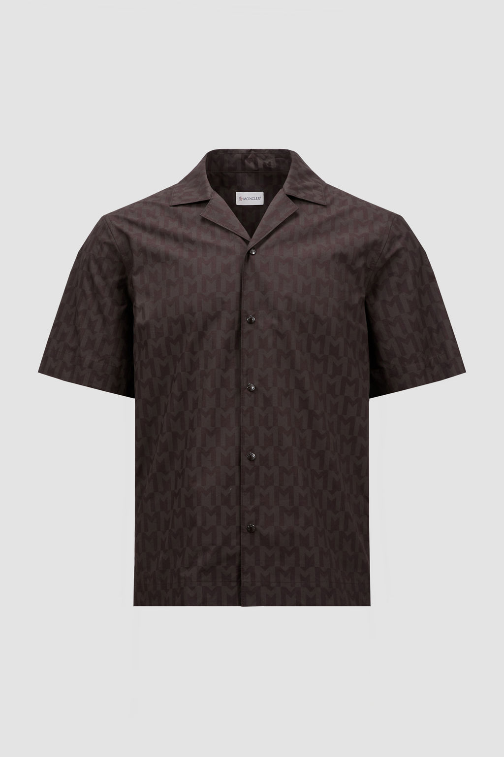 Brown Monogram Print Shirt - Shirts for Men | Moncler NO