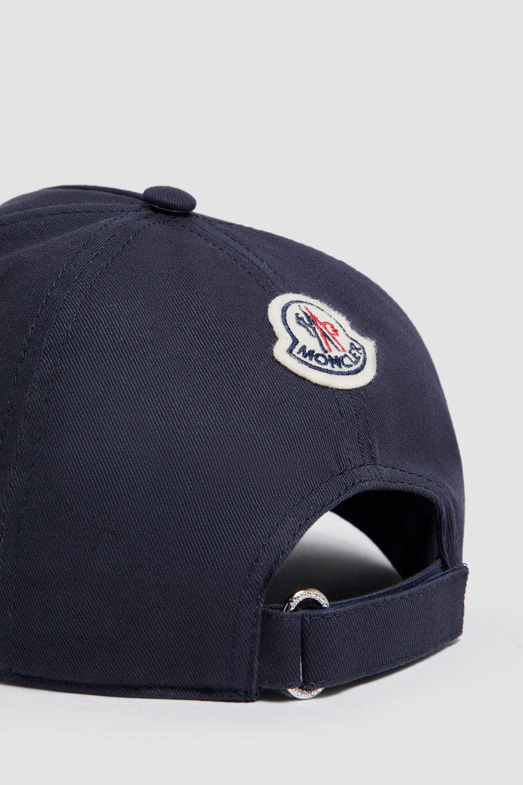 Navy Blue Gabardine Baseball cap - Hats & Beanies for Men | Moncler US