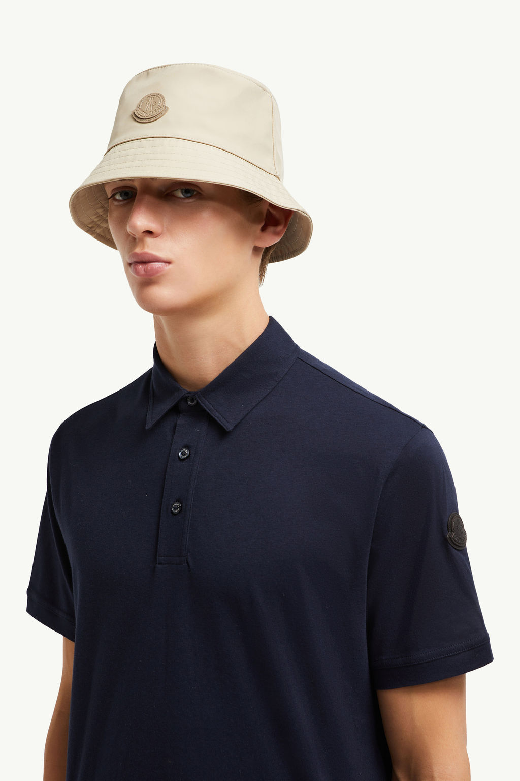Night Blue Logo Patch Polo Shirt - Polos & T-shirts for Men | Moncler US