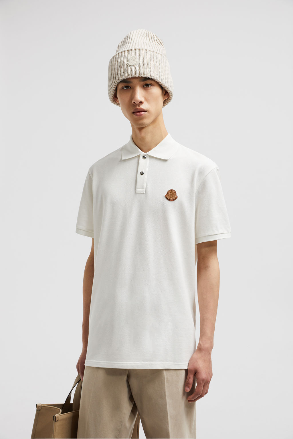Poloshirt mit Logo Offwhite - Polos & T-Shirt für Herren | Moncler DE