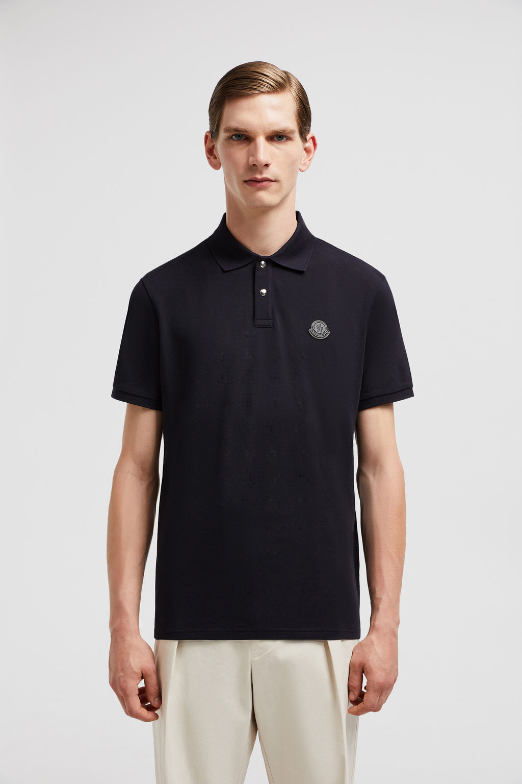 Poloshirt mit Logo Navyblau - Polos & T-Shirt für Herren | Moncler DE