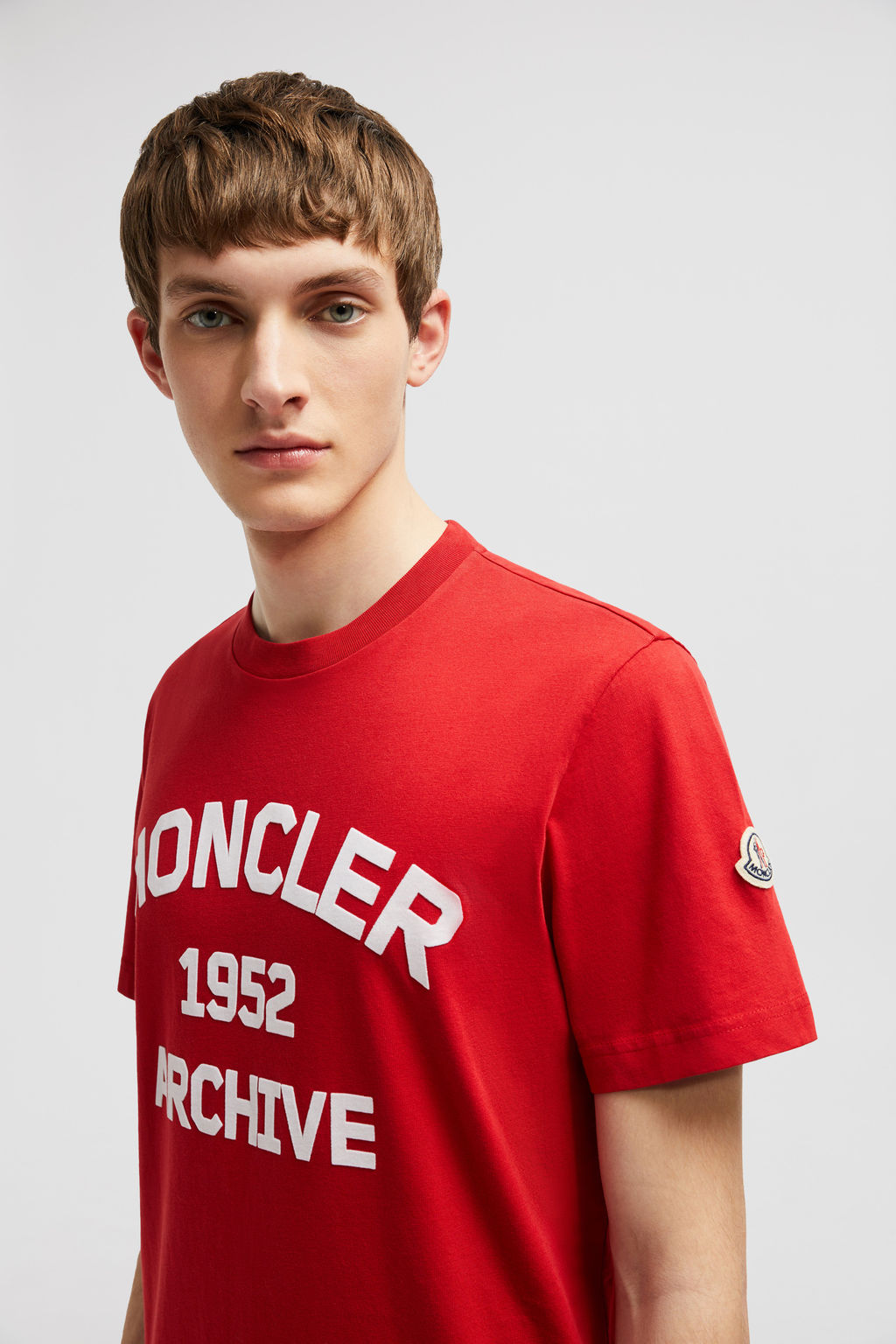 Red Printed T-Shirt - Polos & T-shirts for Men | Moncler GB
