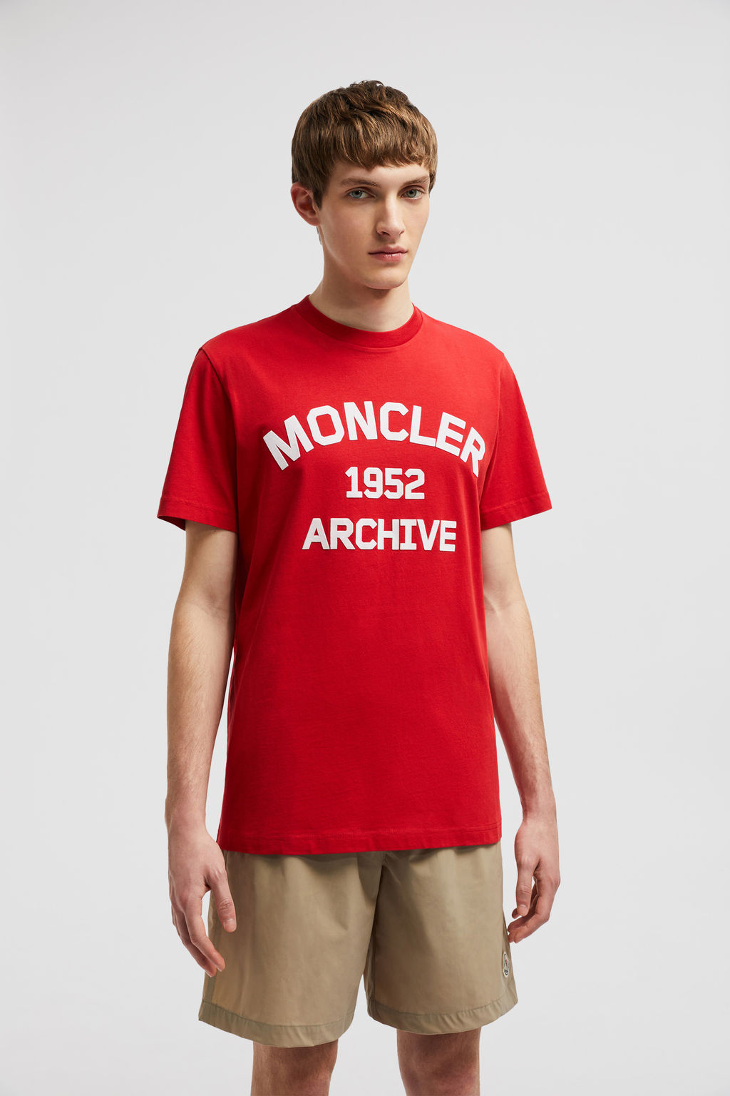 Red Printed T-Shirt - Polos & T-shirts for Men | Moncler GB