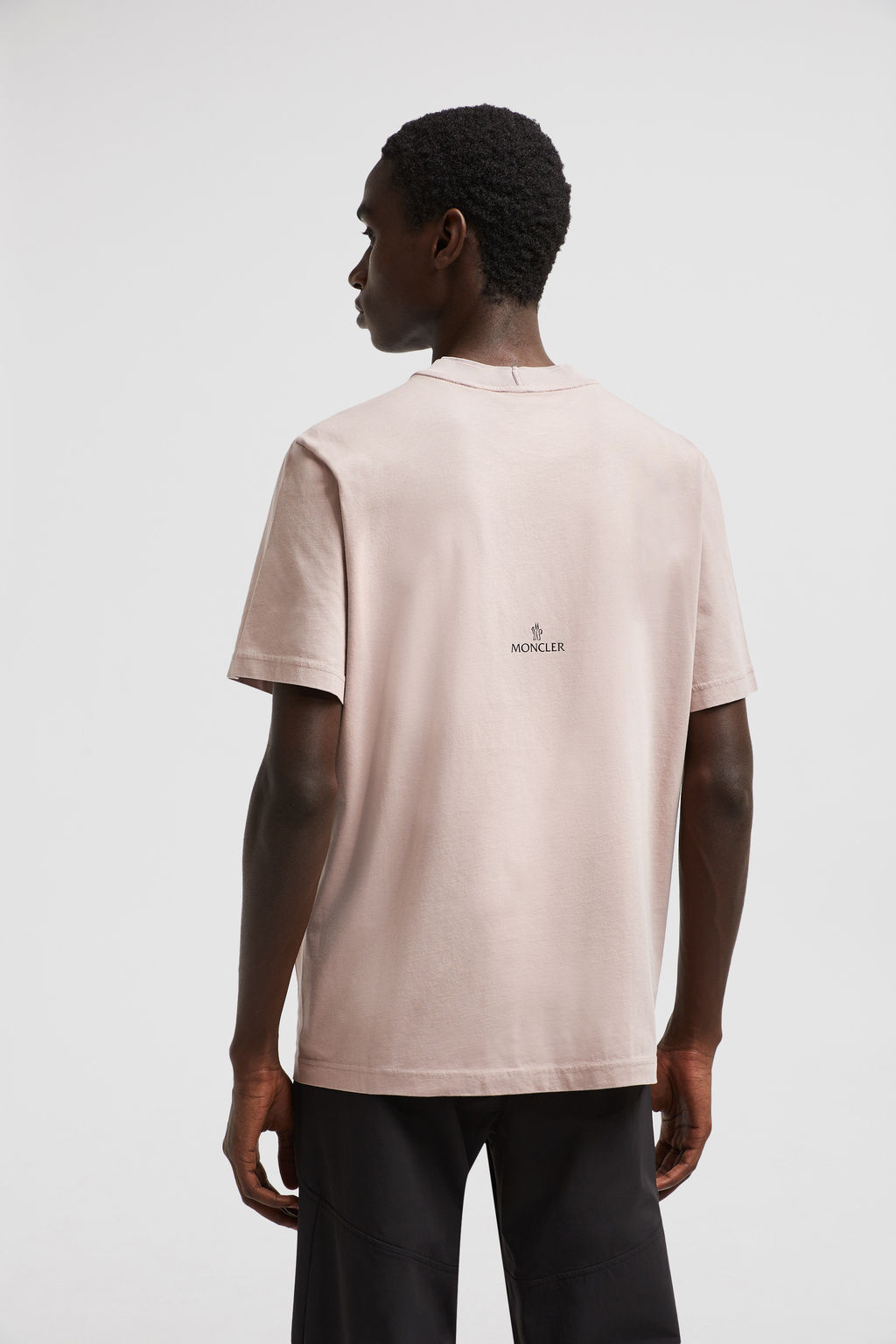 Light Pink Logo Patch T-Shirt - Polos & T-shirts for Men | Moncler US